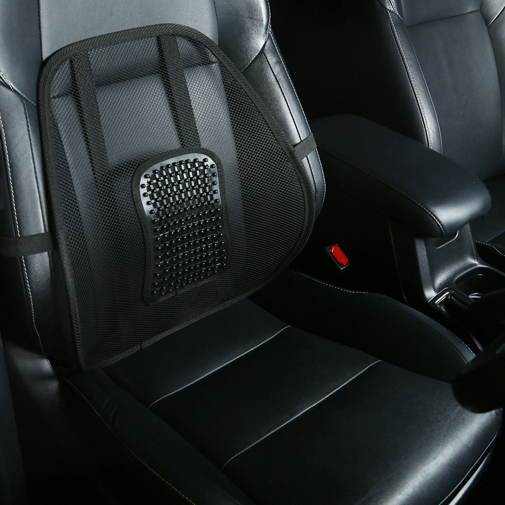 Universal Mesh Back Support With Plastic Spikes | Black – Seat Cover ...